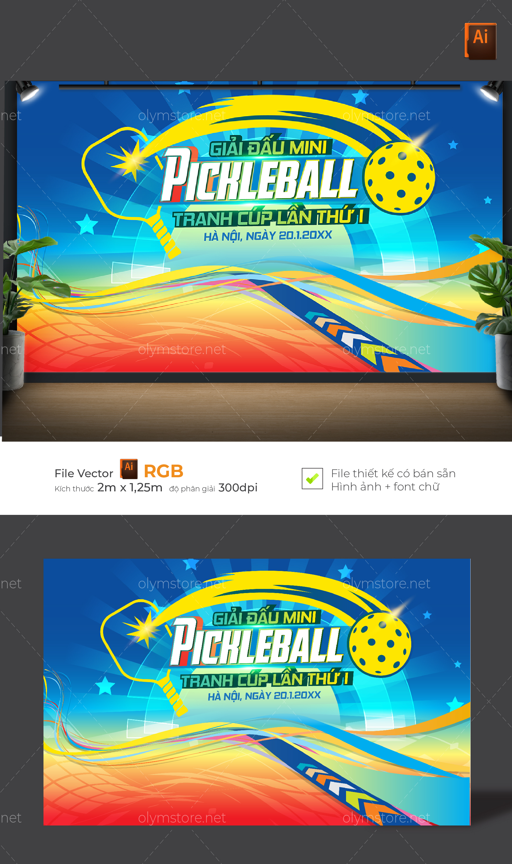 Backdrop pickleball