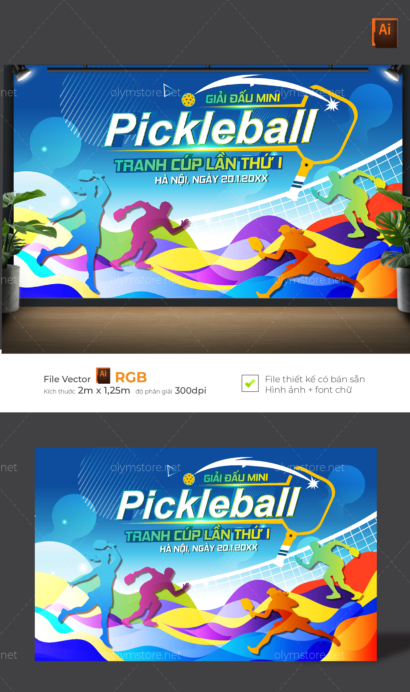 Backdrop pickleball