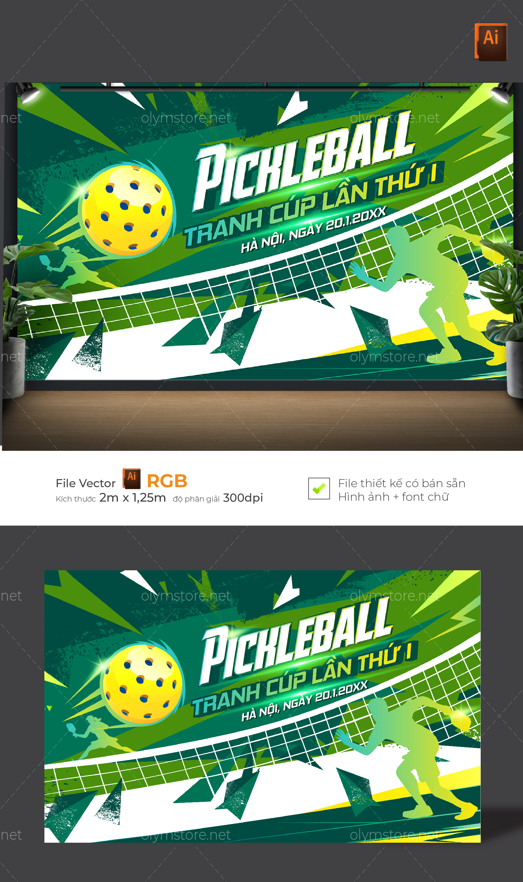 Backdrop pickleball
