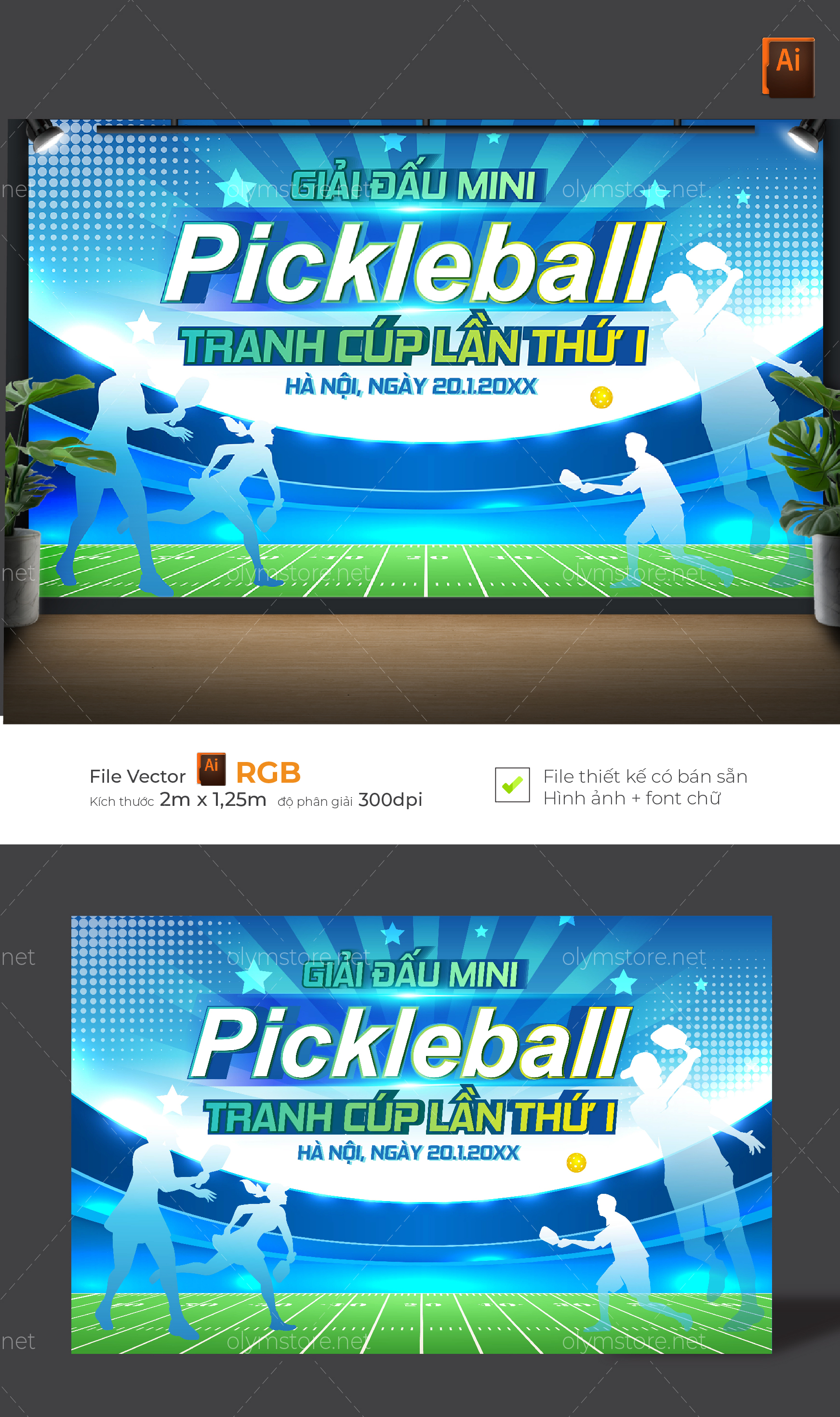 Backdrop pickleball