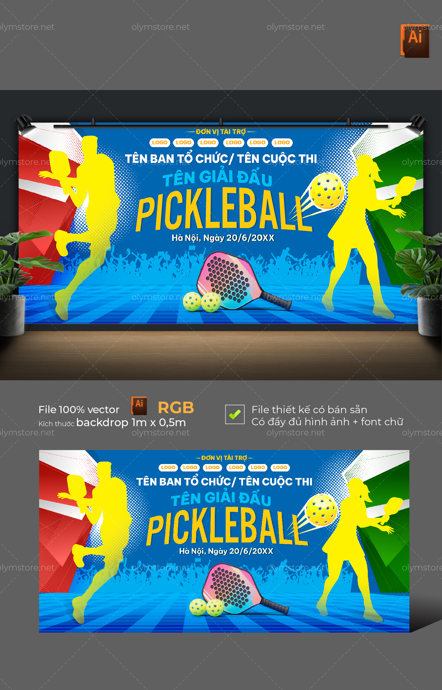Backdrop pickleball