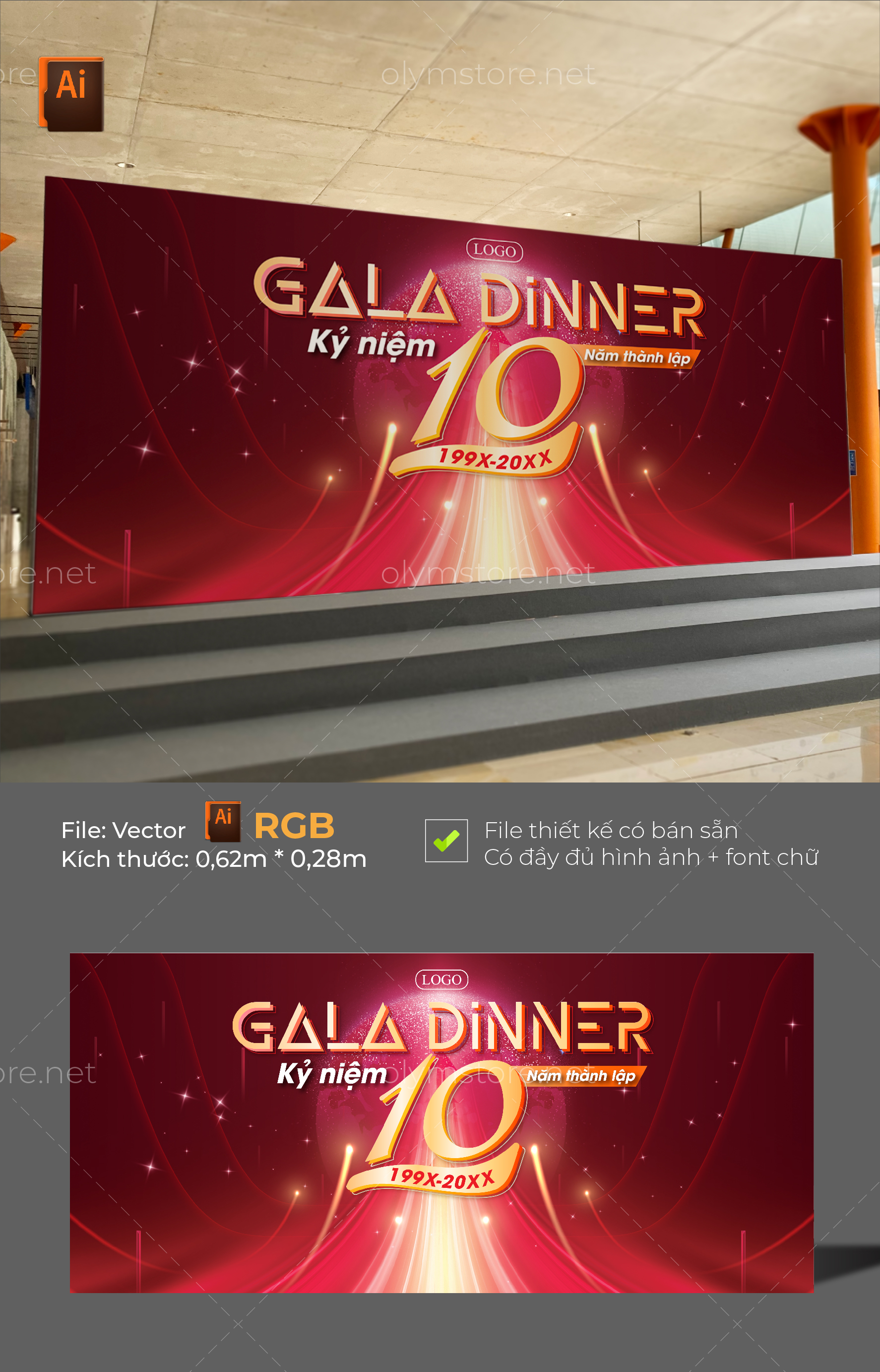 backdrop gala dinner