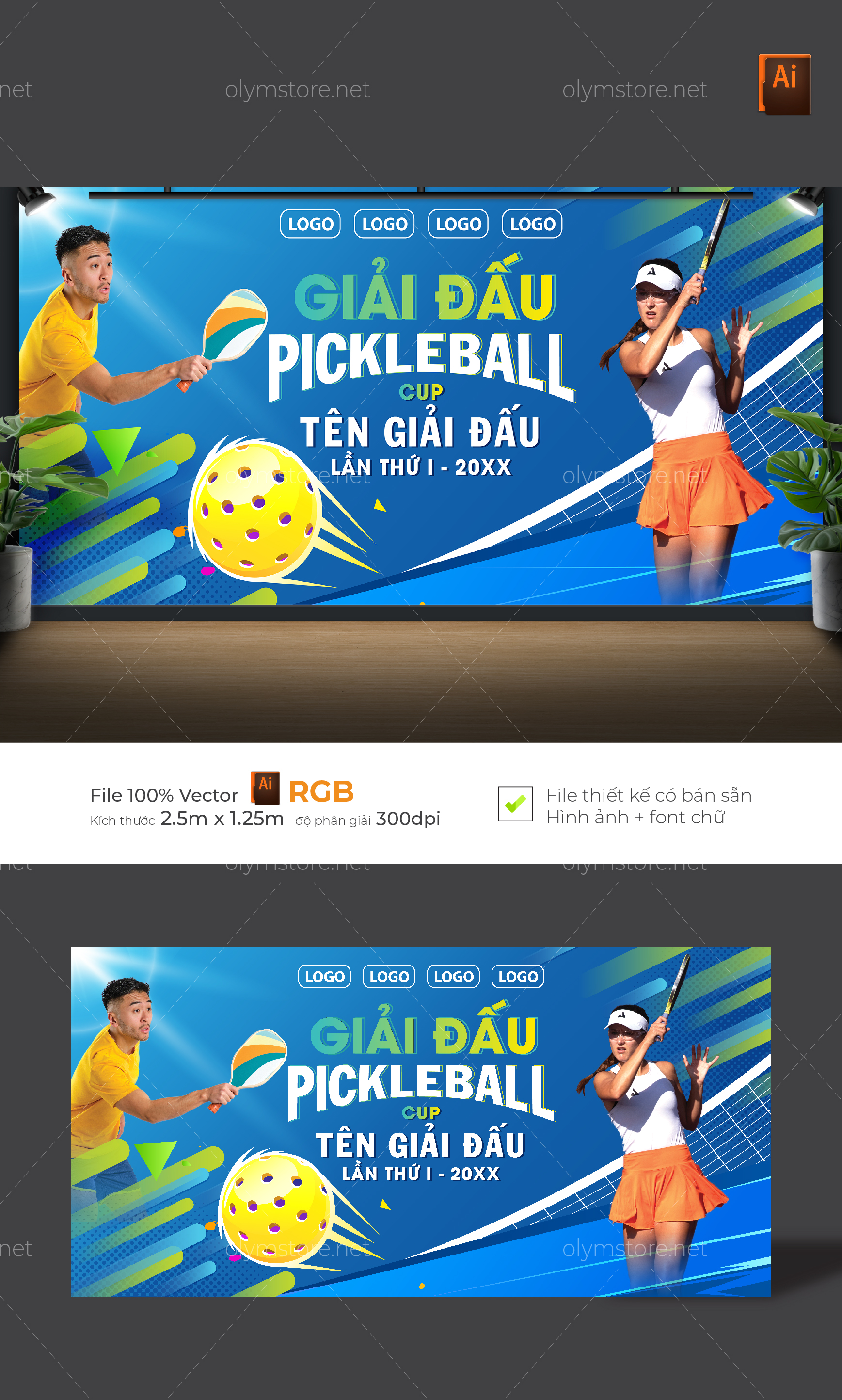 Backdrop pickleball